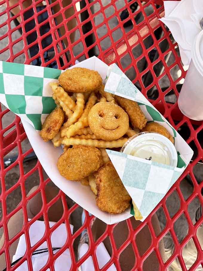 Those smiling nuggets know something you don't, probably that they're about to make someone's day absolutely delicious.