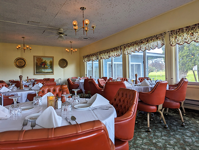 White tablecloths and proper place settings elevate comfort food to an occasion. This isn't fast food &ndash; it's food worth slowing down for.