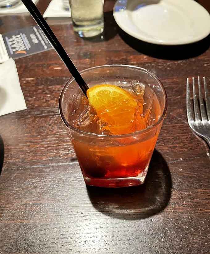 An Old Fashioned done right is a beautiful thing, complete with that perfect orange garnish that says someone actually cares about your cocktail.