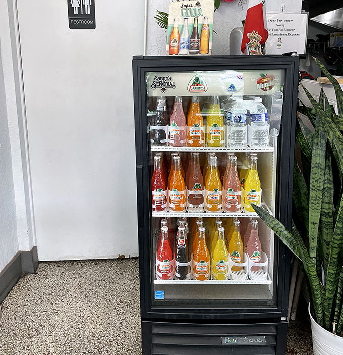 The rainbow of Jarritos sodas offers sweet, fruity counterpoints to savory meals &ndash; the pineapple pairs particularly well with spicy dishes.