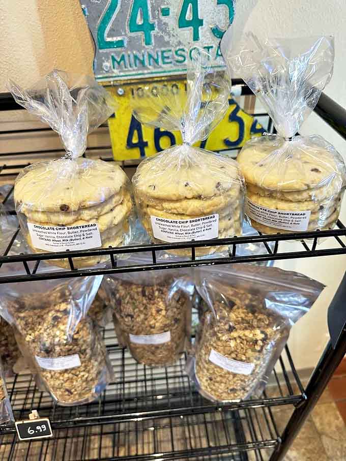 Homemade treats packaged with care &ndash; chocolate chip shortbread cookies that grandmothers everywhere would approve of.