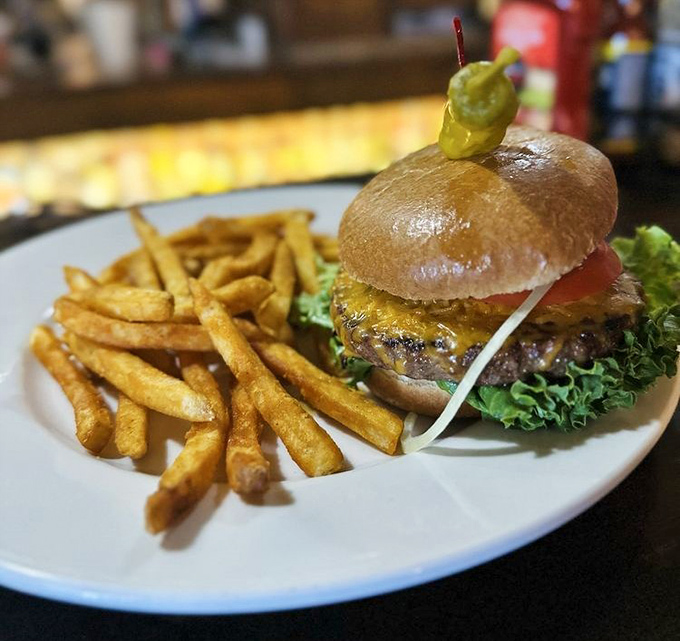 The elk burger offers a taste of the wild without venturing too far from familiar territory &ndash; topped with all the fixings.