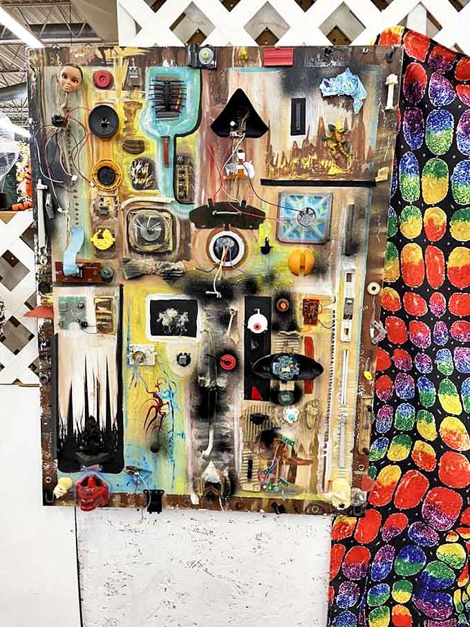 Folk art transforms everyday objects into whimsical creations, proving that one person's junk truly becomes another's artistic treasure.