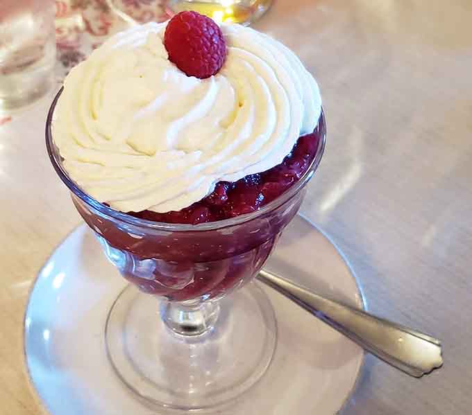 Rote grutze with whipped cream is the berry-licious dessert that makes you understand why Germans do sweets so well.