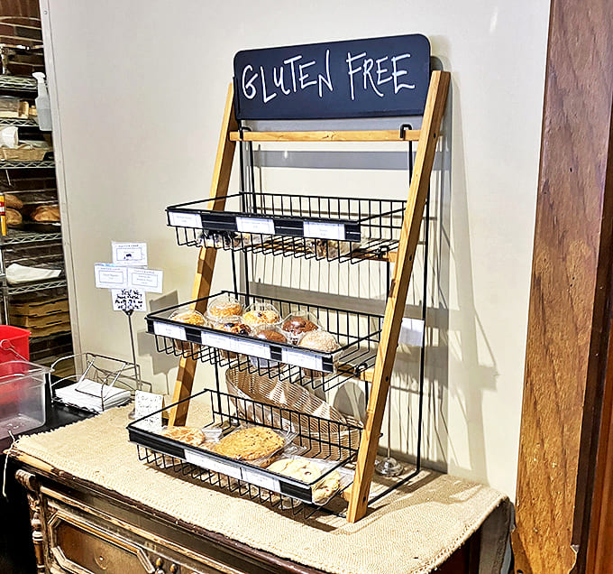 Gluten-free doesn't mean joy-free at this bakery, where these specially crafted treats ensure nobody feels left out of the carb party.