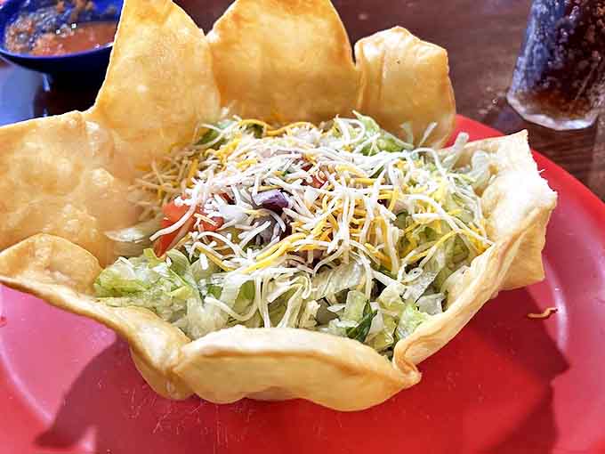 A taco salad so loaded with goodness, it makes regular salads question their life choices and career paths.