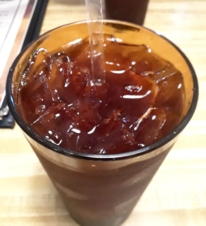 Refreshment central: The iced tea at Father's comes in glasses generous enough to quench a hiker's thirst after conquering Vermont's trails.