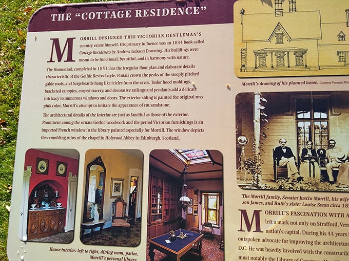 This information panel reveals how Morrill's vision extended from architecture to revolutionizing American education.