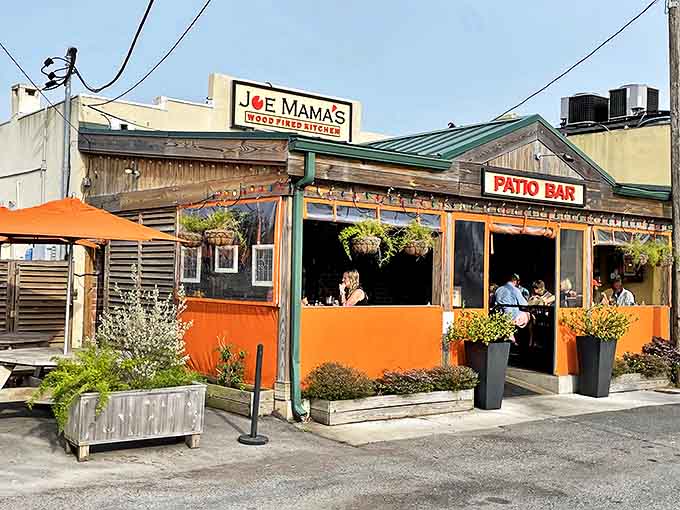 Joe Mama's vibrant patio beckons with the promise of wood-fired delights and the kind of hospitality that turns strangers into regulars.