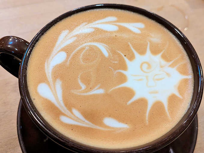 Coffee art so pretty you almost feel bad disturbing it &ndash; almost, until that first sip reminds you that beauty is fleeting but flavor is forever.