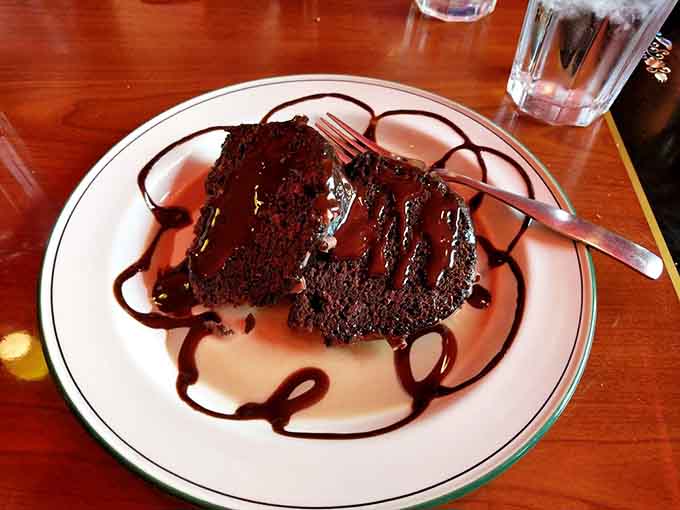Chocolate cake so rich and moist, it's basically the dessert equivalent of winning the lottery but with fewer taxes.