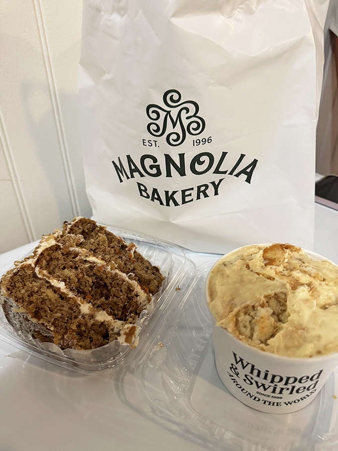 Even the packaging looks classy, because Magnolia Bakery knows that presentation matters almost as much as what's inside those elegant bags.