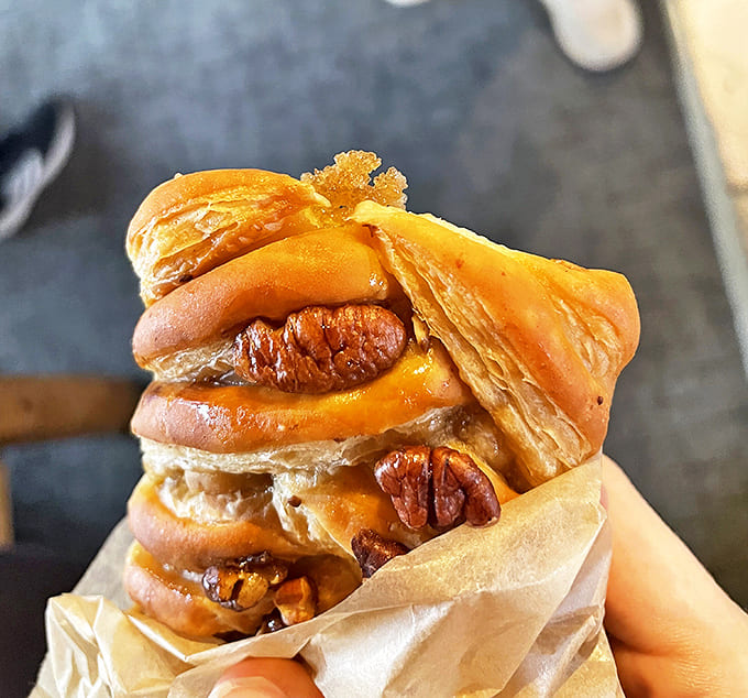 The maple pecan danish &ndash; a buttery, flaky masterpiece that captures the essence of North Woods comfort in pastry form.