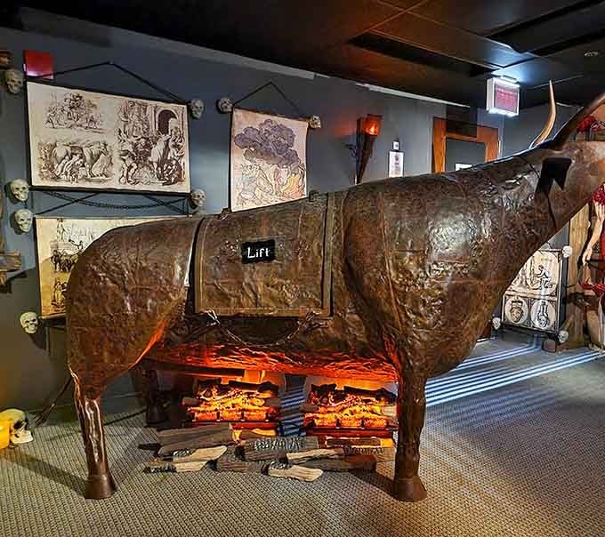 The Brazen Bull replica demonstrates how ancient engineers applied their skills to creating the most horrific execution device imaginable.