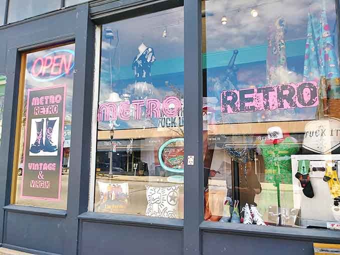 Window displays tempt passersby with glimpses of the treasures within, proving that good merchandising is an art form unto itself.