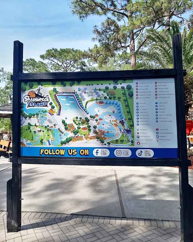 Navigate your perfect day with this treasure map of splashy delights. Pro tip: The lazy river makes an excellent "between thrills" recovery zone.