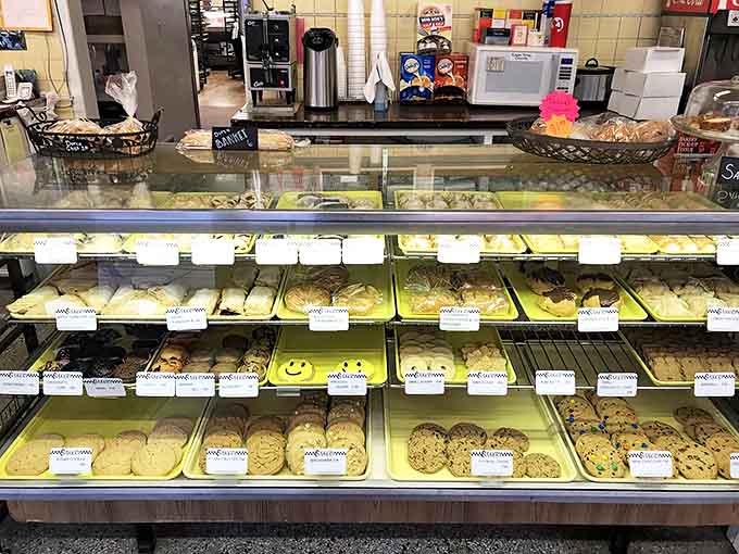 Decisions, decisions... The pastry case presents a Sophie's Choice of carbohydrates that would make even the strongest willpower crumble.
