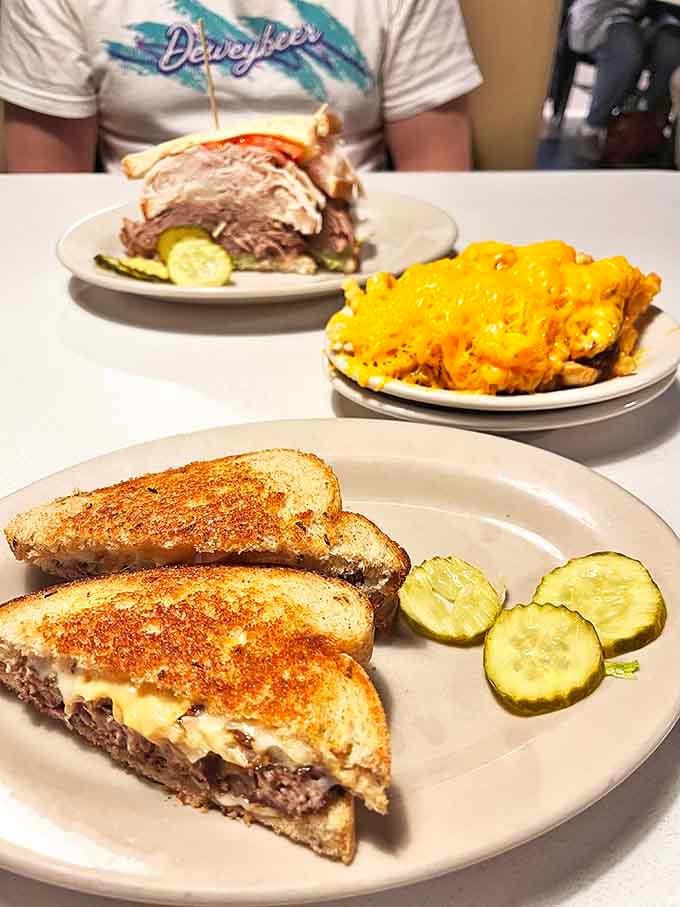 The legendary patty melt &ndash; where burger meets grilled cheese in a beautiful union that will have you questioning all other sandwiches.