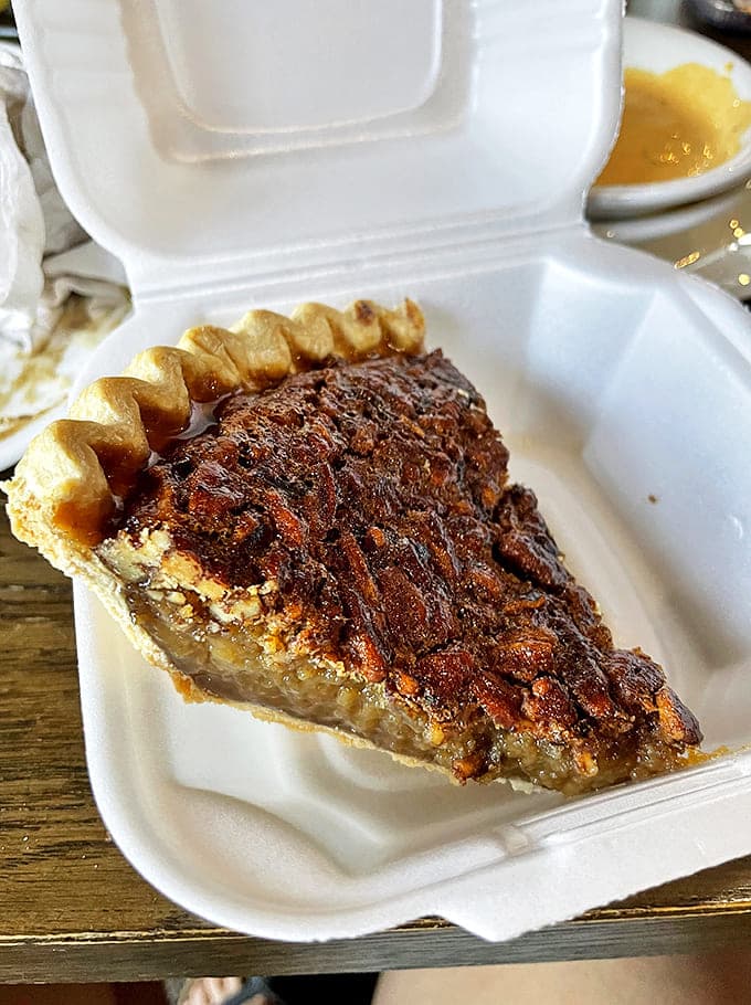 Pecan Pie: The perfect balance of sweet and nutty, this slice doesn't just end your meal &ndash; it becomes the reason you started it.