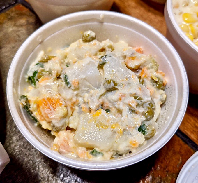 Potato salad that strikes the perfect balance between creamy and chunky, with enough personality to stand up to the smokehouse stars.