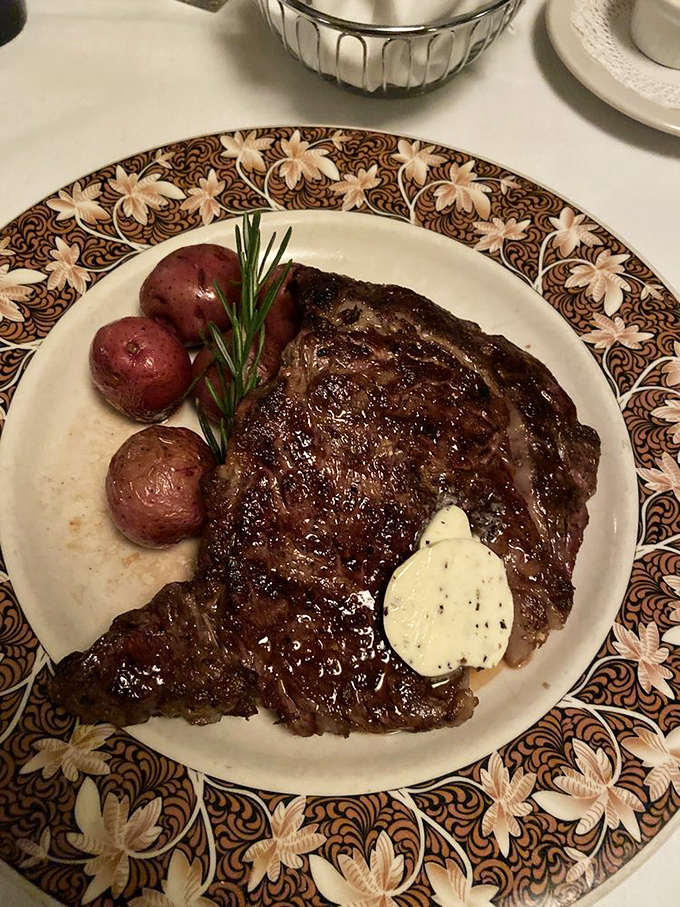 This pork chop has been treated with the reverence usually reserved for religious artifacts – tender, juicy, and absolutely divine.