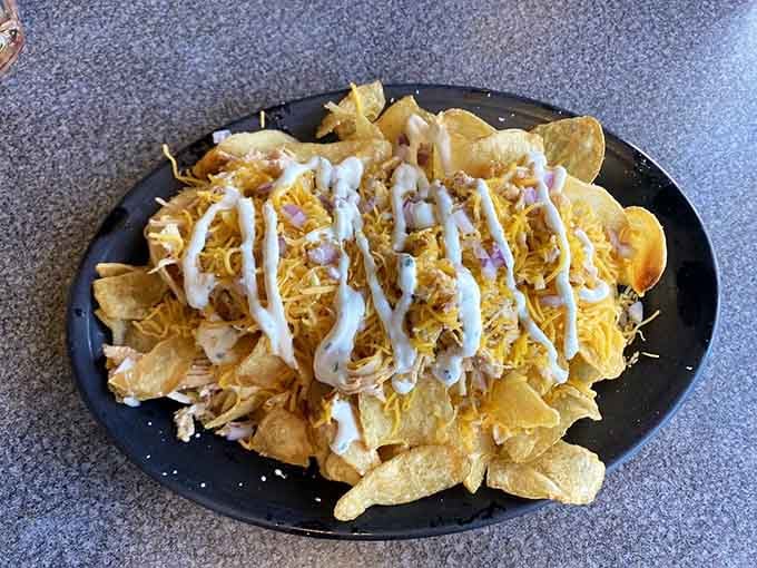 These loaded chips understand that sometimes more is more, especially when cheese and toppings are involved in the equation.
