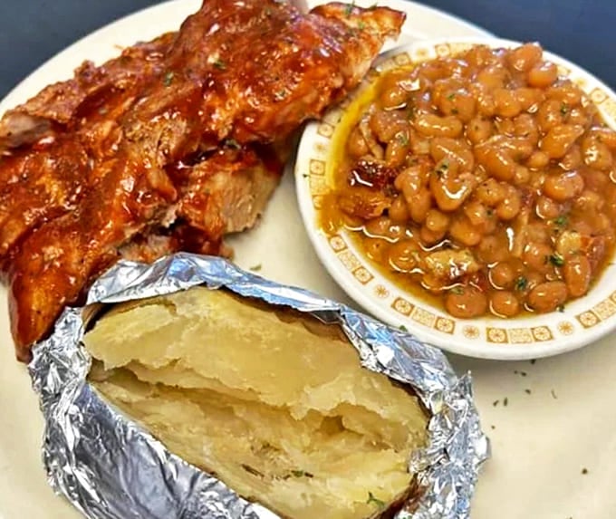 Fall-off-the-bone ribs with beans that have been simmering since yesterday, creating flavor that can't be rushed.