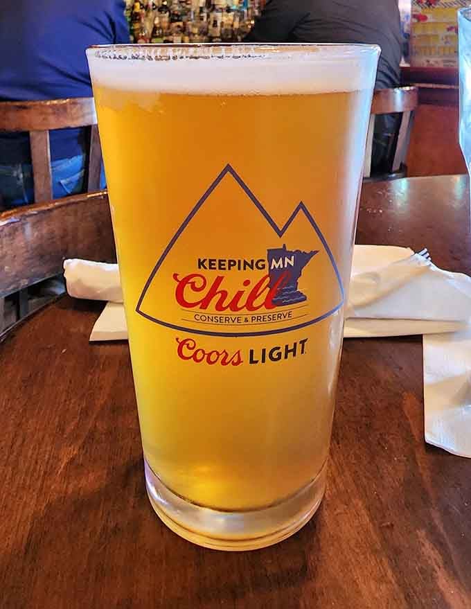A cold beer in a frosty glass is the perfect companion to any meal, especially when you're settling in for some serious eating.