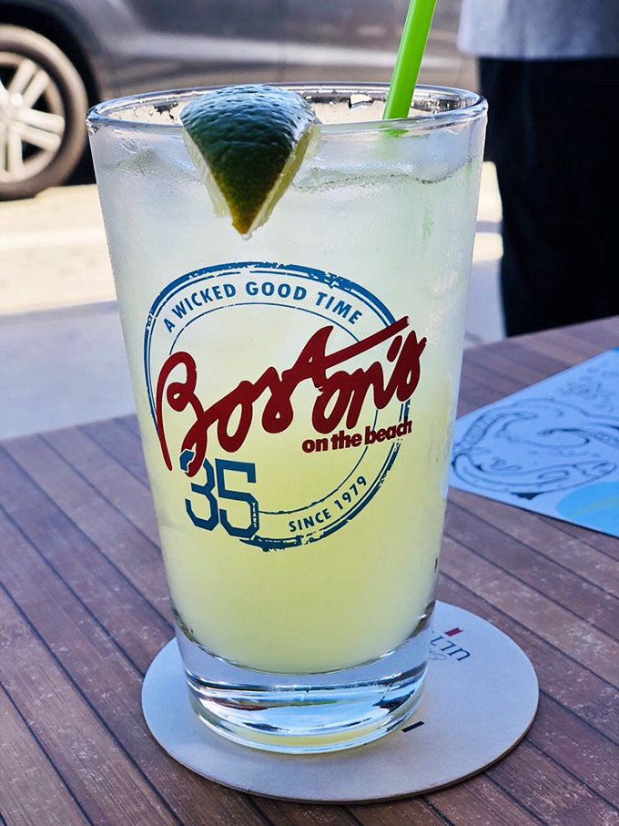 The Rock-a-Rita – a refreshing lime concoction that proves Boston's mixology game is as strong as their seafood offerings.