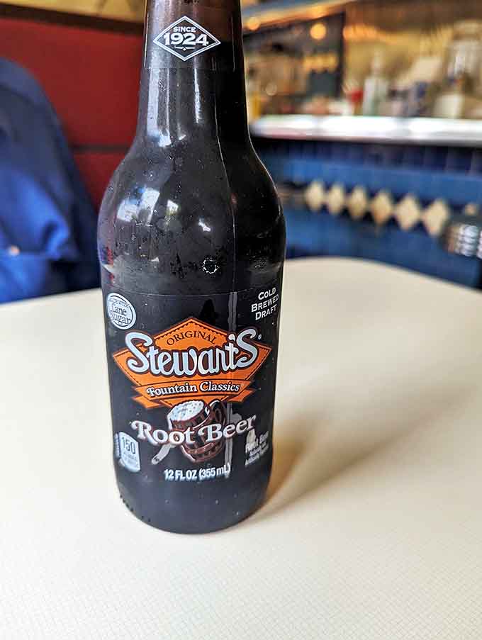 Stewart's Root Beer stands tall and proud, ready to transform into a float that will make you forget every trendy beverage you've ever Instagram-med.