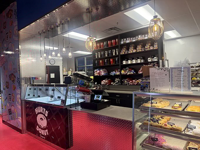 Command central for donut operations &ndash; where friendly staff guide the overwhelmed through life-changing pastry decisions.