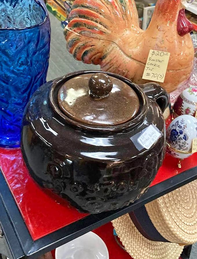 A glossy brown bean pot that cooked countless family dinners back when "slow food" wasn't a trend, just Tuesday.