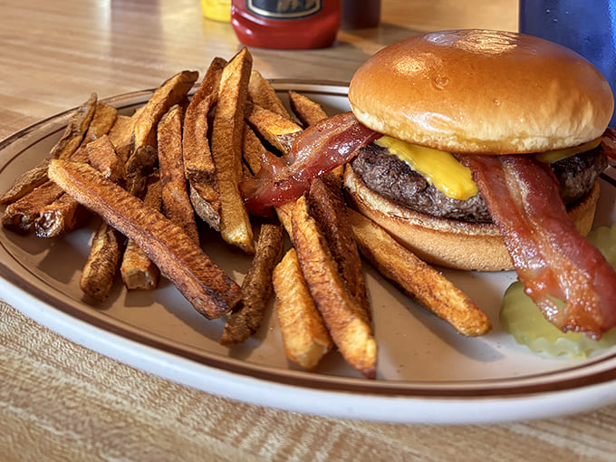 Behold the burger that launched a thousand cravings&mdash;juicy beef, crispy bacon, and those hand-cut fries that make you forget all about frozen potatoes.