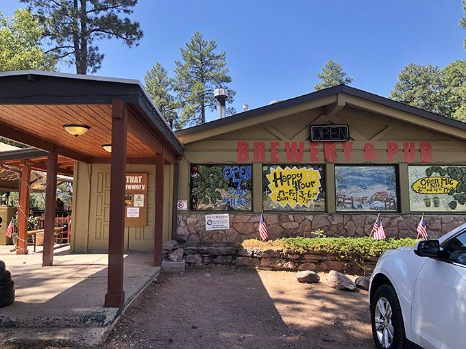 THAT Brewery & Pub crafts mountain-inspired beers that taste even better with views of the surrounding wilderness.