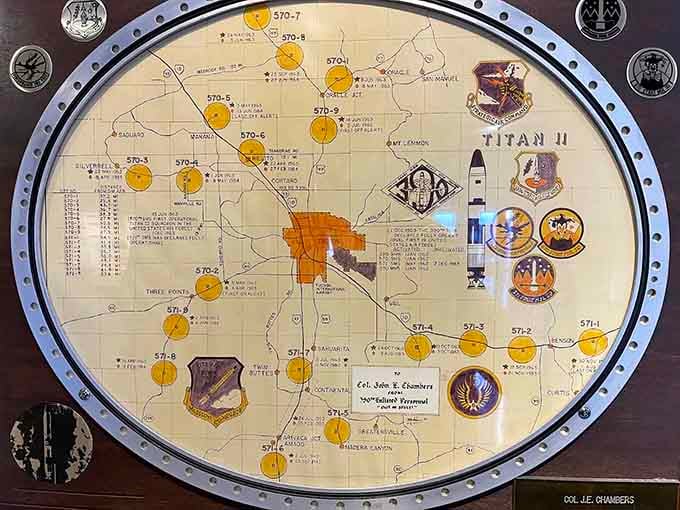 This targeting map shows the grim reality of Cold War strategy, where every yellow circle represented potential destruction on an unimaginable scale.