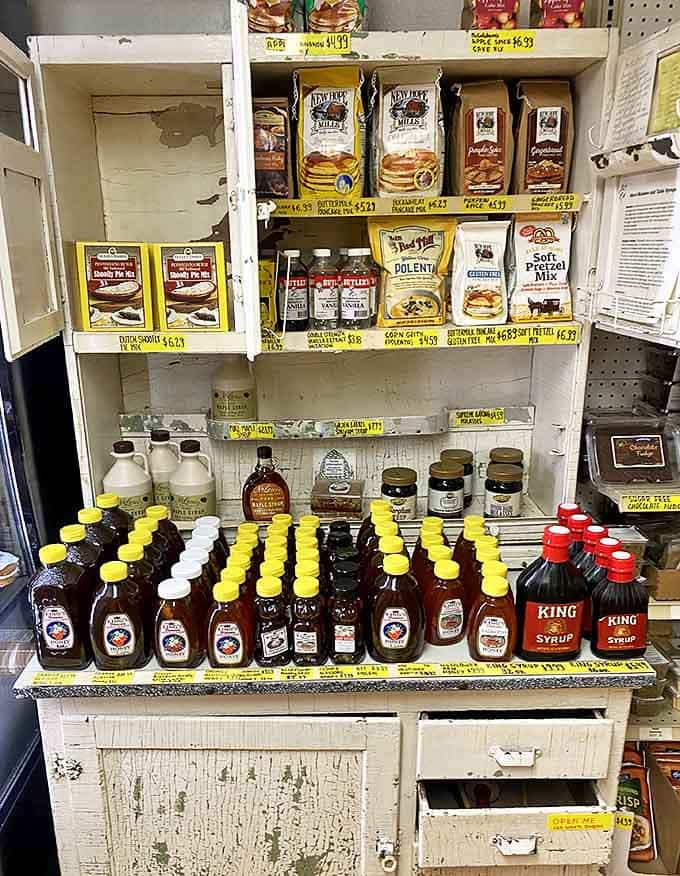 Liquid gold in various forms &ndash; maple syrups and honey varieties that make pancakes weep with joy at the mere thought.