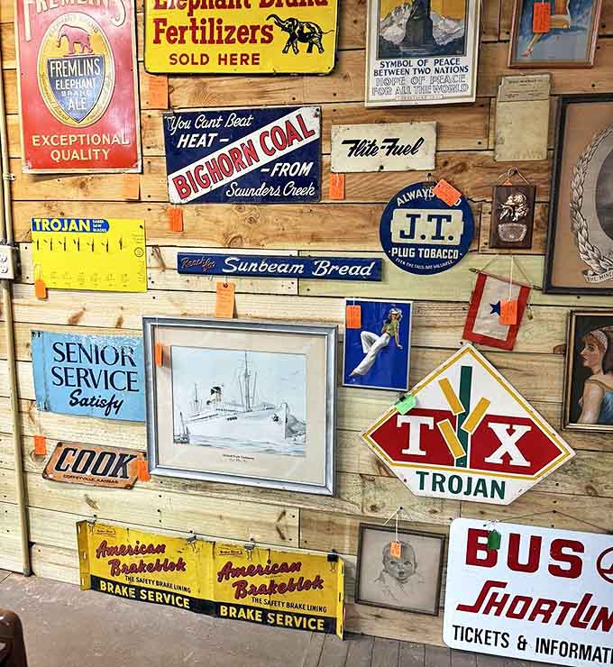 Before digital pop-ups, these colorful metal storytellers shouted from walls about everything from tobacco to fertilizer with unapologetic charm.