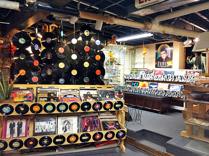 Records upon records &ndash; each album cover a miniature time capsule of graphic design genius and musical revolution.