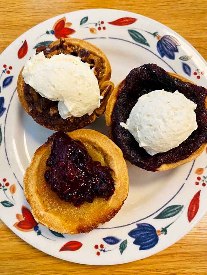 These mini pies are the perfect ending to your meal, assuming you have any room left after everything else.