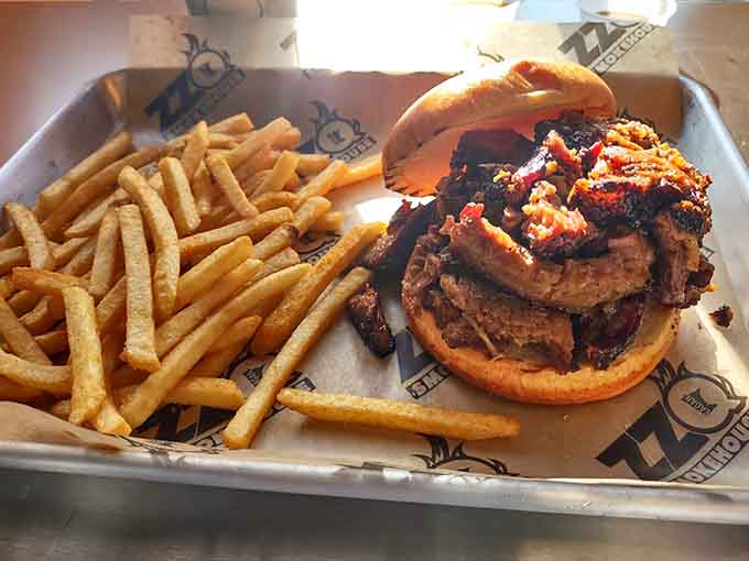 This burger situation is what happens when a smokehouse decides to get involved, and honestly, regular burgers should be worried.