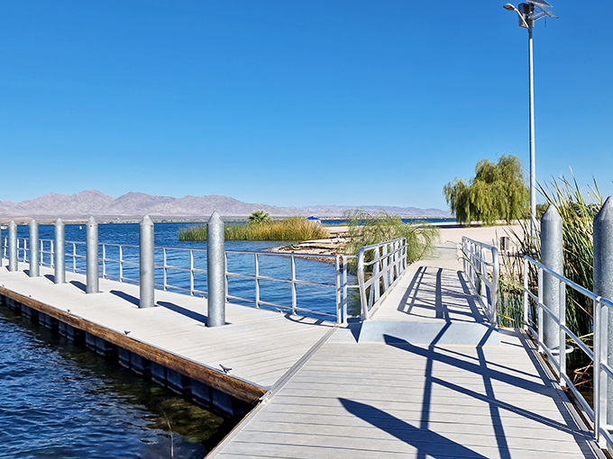 Boardwalks that beckon exploration &ndash; wooden pathways guide you through Lake Havasu's quieter wetland areas.