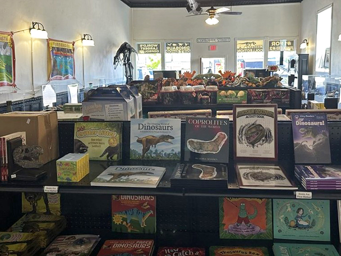 The museum's thoughtfully curated book selection proves that prehistoric poop literature is indeed a genre&mdash;and a surprisingly extensive one at that.