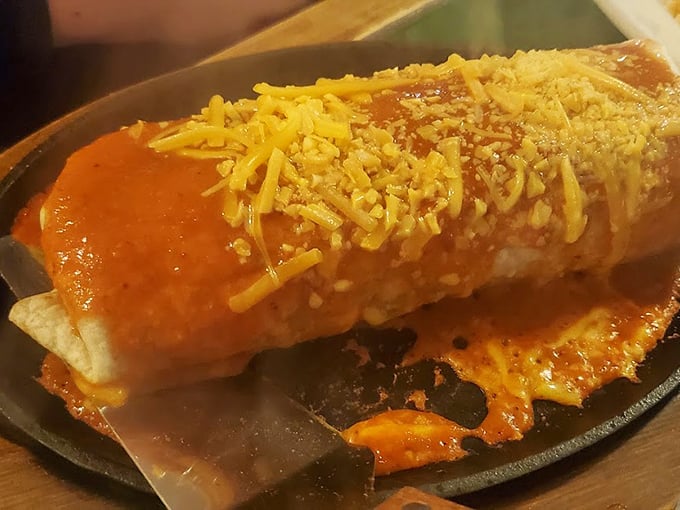 This burrito isn't just a meal, it's a commitment &ndash; a glorious torpedo of flavor wrapped in a tortilla and smothered in sauce.