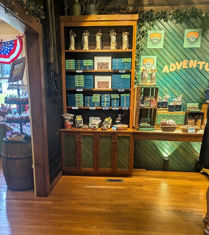 This isn't just a display cabinet &ndash; it's a chocolate library where each shelf tells a different sweet story, from classic favorites to seasonal specialties.