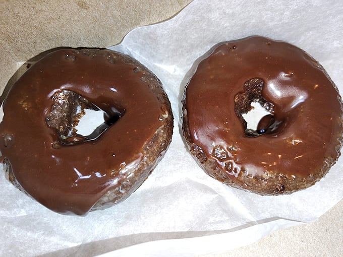 Chocolate donuts so rich and decadent they make you wonder if cocoa beans specifically requested to end up here.