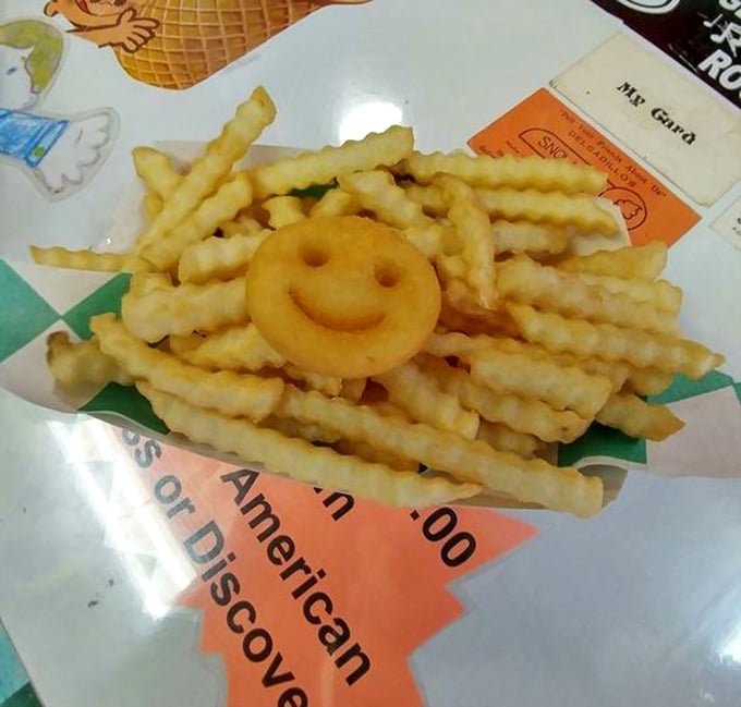 Even the french fries come with a smile at Snow Cap&mdash;literally&mdash;where every detail is designed to leave you grinning from ear to ear.