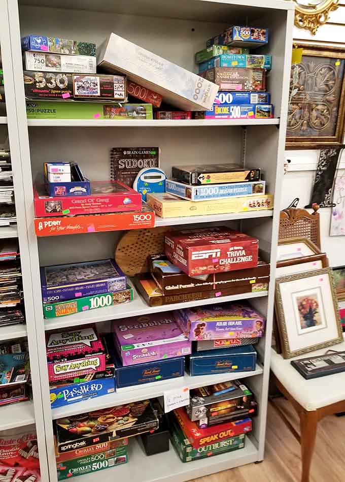 Porcelain nativity figurines stand in silent dignity, their delicate features and gold accents representing craftsmanship from an era when Christmas decorations became family heirlooms.