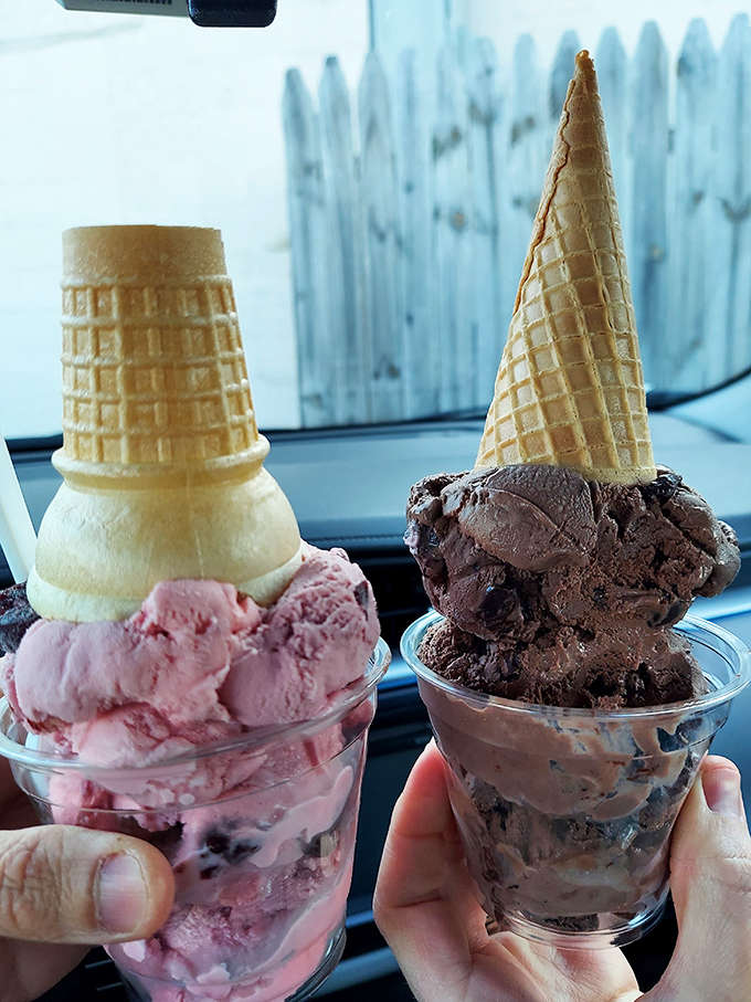 Pastel scoops of creamy gelato sit like edible jewels, promising flavors that dance between authentic Italian tradition and Midwestern generosity.