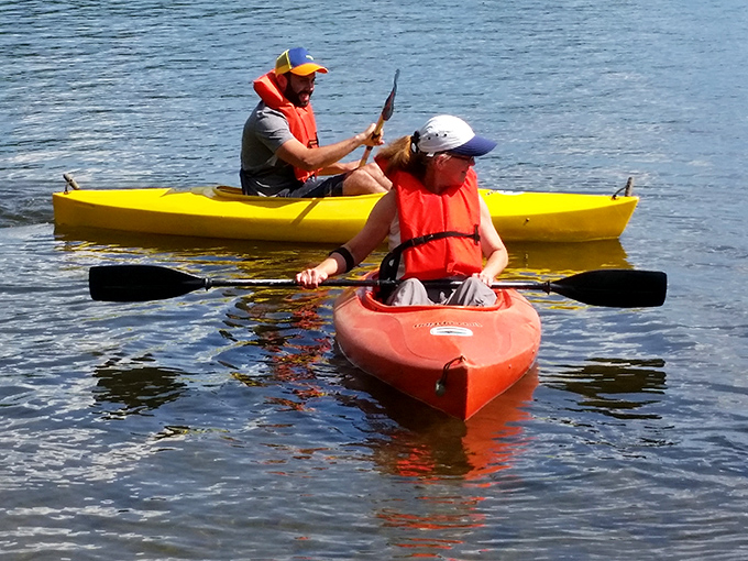 Kayaking adventures await on waters so clear you'll wonder if you're floating on air rather than liquid.