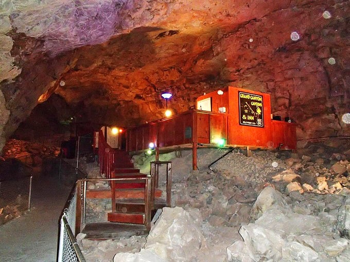 Descending these stairs feels like entering an alien world where nature decided to become an abstract painter.